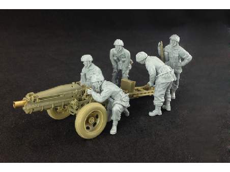 75mm Pack Howitzer M1A1 British Airborne Version & Gun Crew