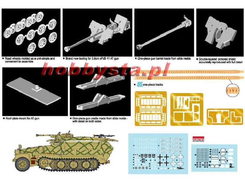 Sd. Kfz. 251/7 Ausf. C w/2.8cm sPzB 41 AT gun