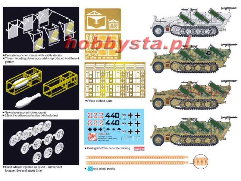 Sd.Kfz.251/2 Ausf.D mit 28cm Rocket and Steel Frame Crates