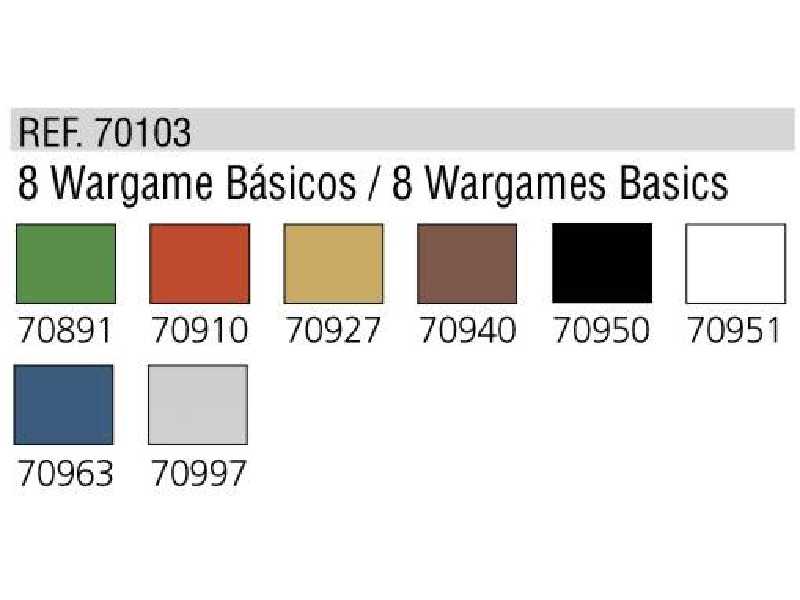 Model Color paint set Wargames Basics - 8 units