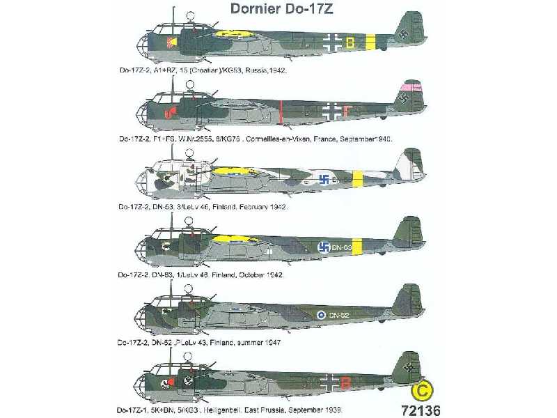 Decals - Dornier Do 17Z
