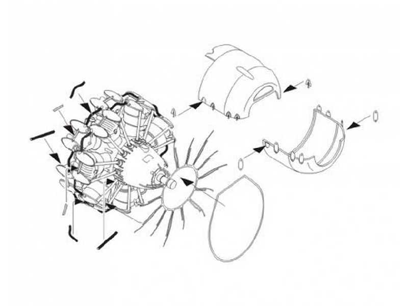 A6M5 Zero - Engine set 1/72 for Tamiya kit