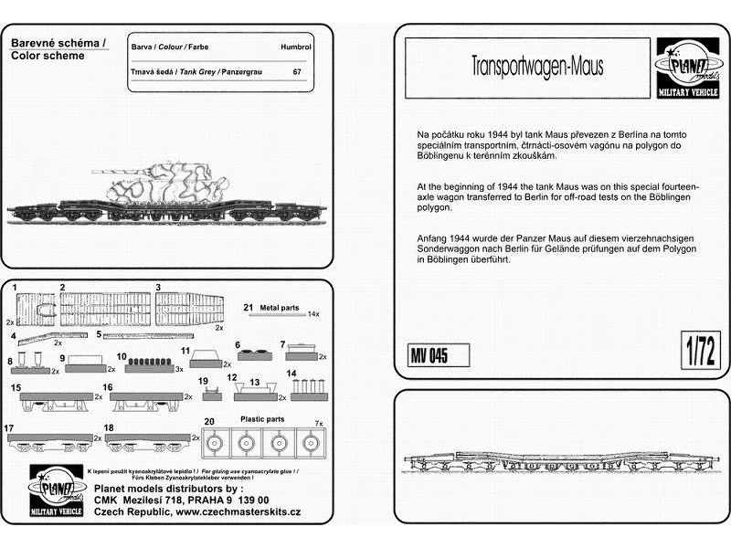 Transportwagen for Maus