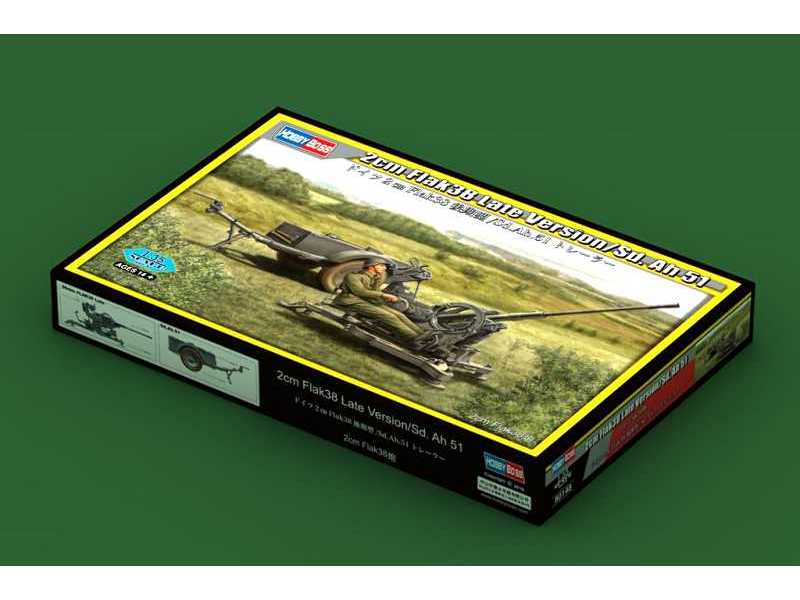 2cm Flak38 Late Version w/Sd. Ah 51 trailer