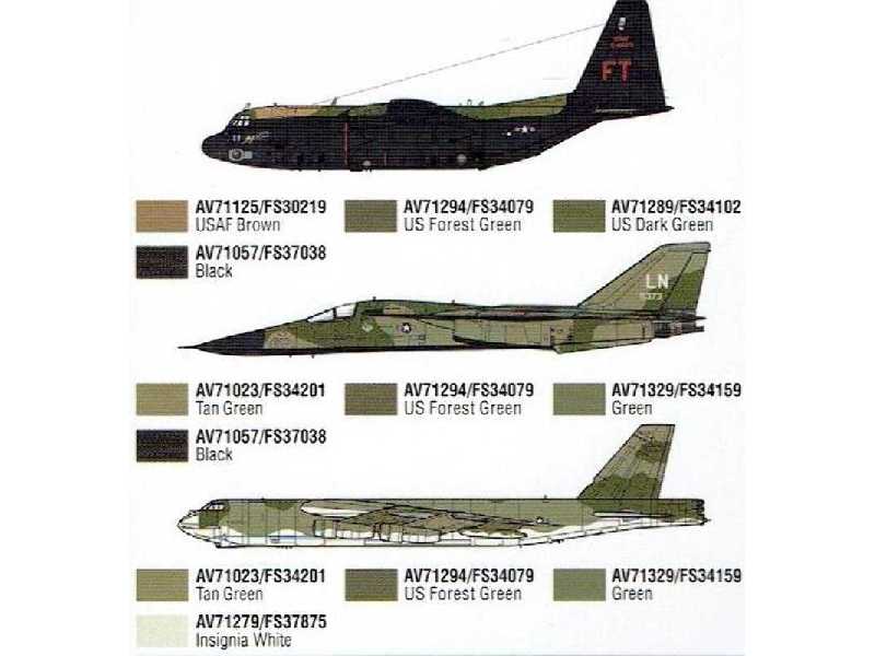 Model Air Color Set USAF Colors Vietnam War Scheme SEA