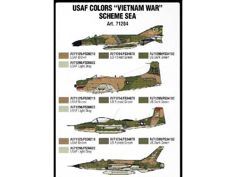 Model Air Color Set USAF Colors Vietnam War Scheme SEA