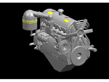 German WWII Maybach HL42 TRKM Engine set for Sdkfz. 250