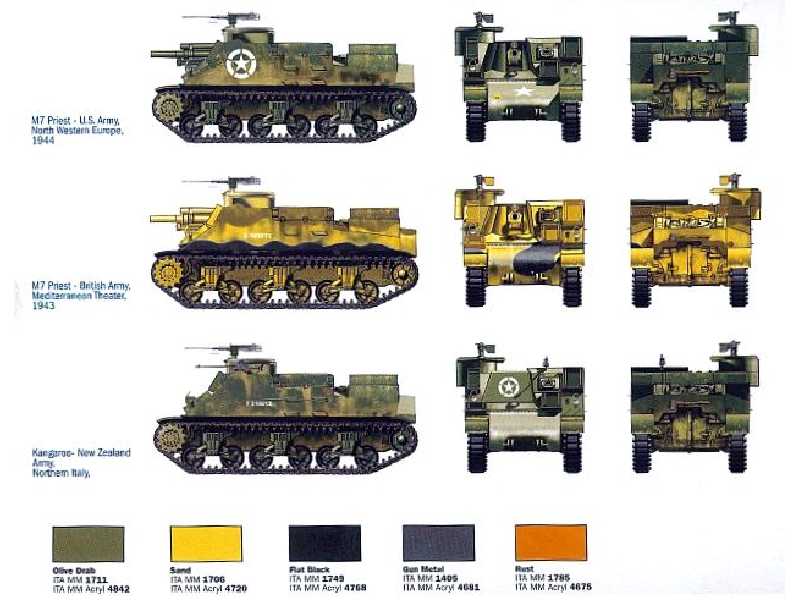 M7 Priest / Kangaroo - 2 fast assembly models
