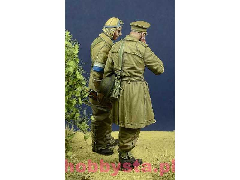 WWII Bef Officer & Dispatch Rider, France 1940