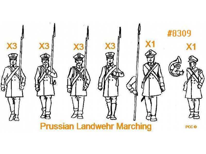Napoleonic Prussian Landwehr Marching
