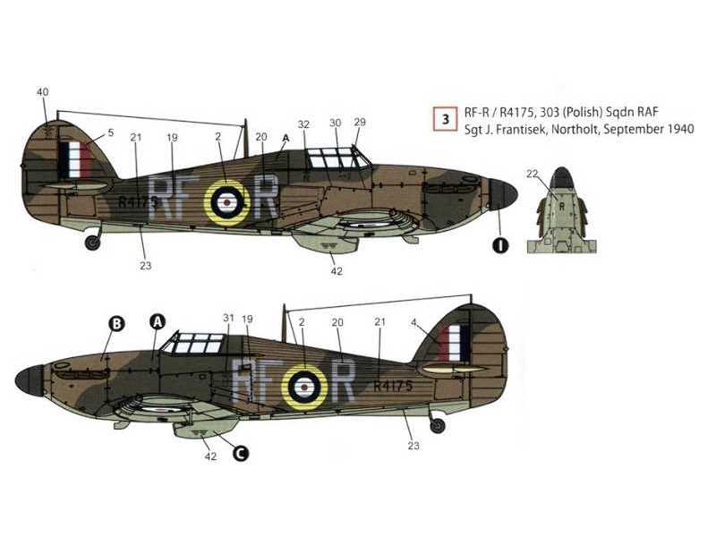 Hawker Hurricane MK. IA - Squadron 303 - Battle of Britain 1940
