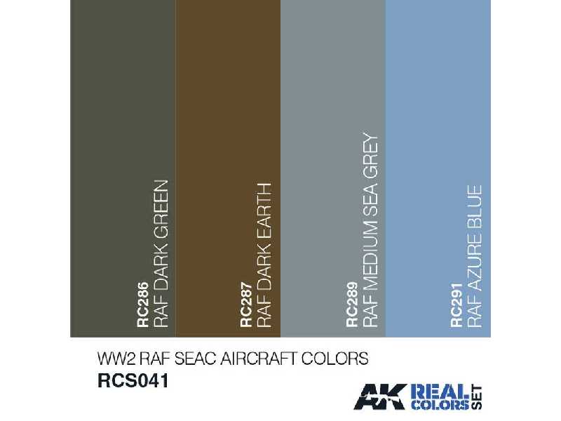 WW2 RAF Seac Aircraft Colors Set
