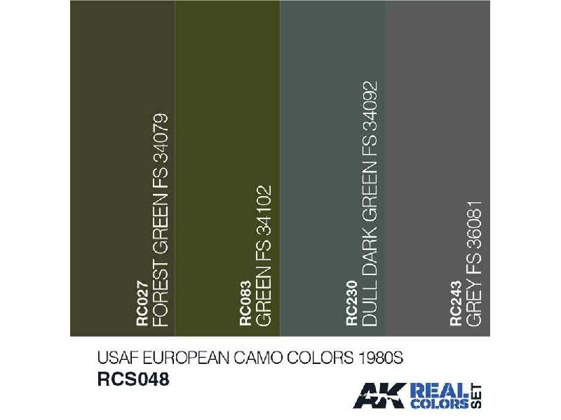 USAf European Camo Colors 1980s Set