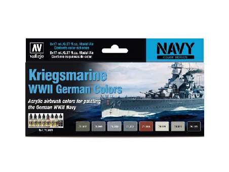Kriegsmarine WWII German Colors - 8 pcs.
