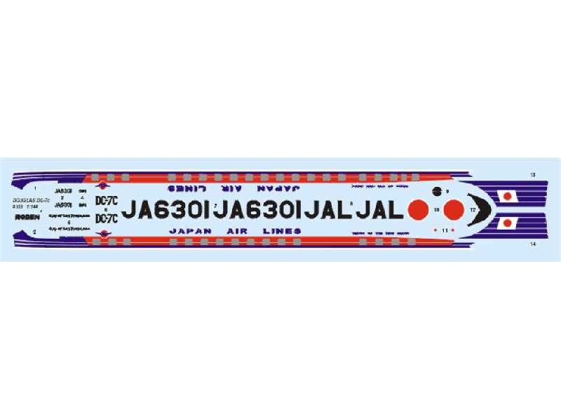 DC-7C, Japan Air Lines
