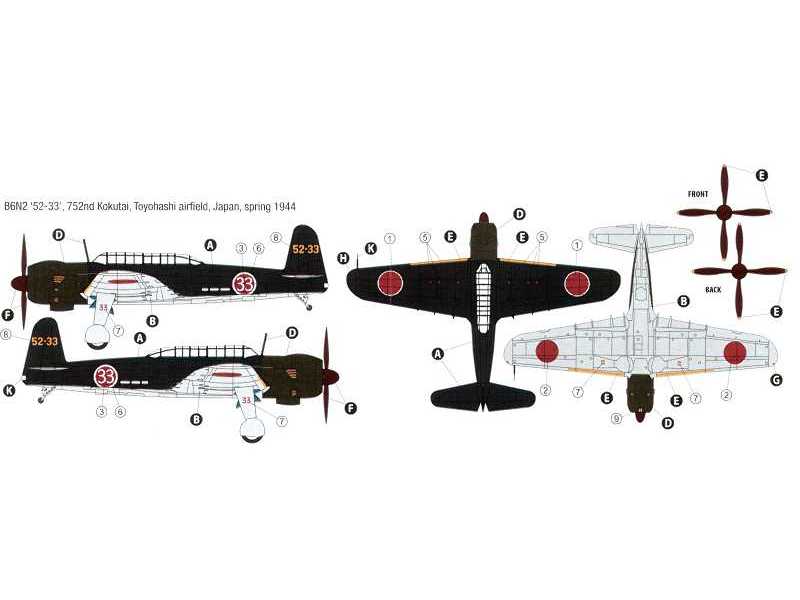 Nakajima B6N2 Model 12 Tenzan