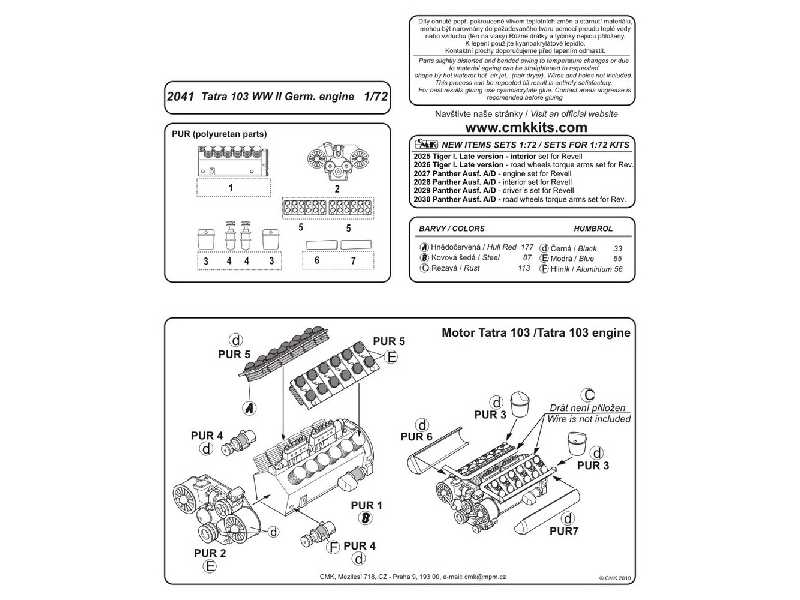 Tatra 103 WW II German engine