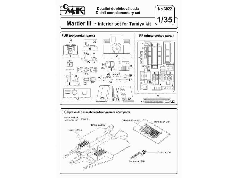 Marder III interior set