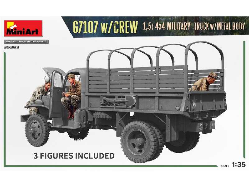 Chevrolet G7107 w/crew 1,5t 4x4 Cargo Truck w/metal Body
