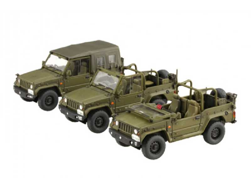 Ml-24 Jgsdf 1/2t Truck (Type V17, For Army Unit) Set Of 3