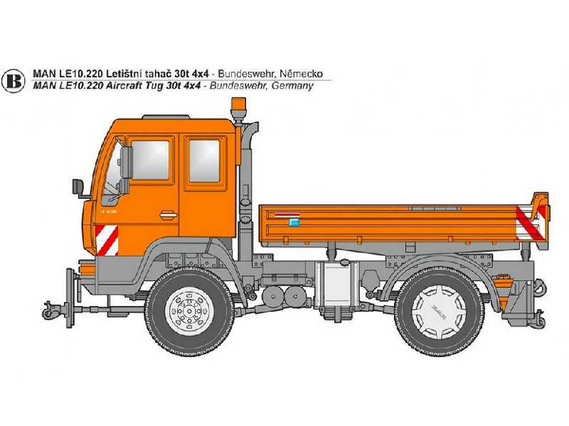 Man Le 10.220 Bundeswehr Military Aircraft Tug - All Resin Kit