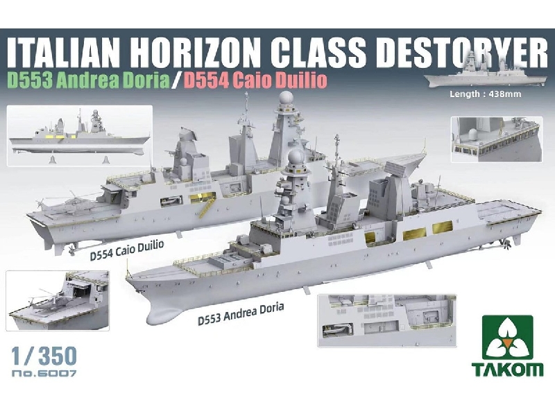 D553 Andrea Doria / D554 Caio Duilio Italian Horizon Class Destroyer