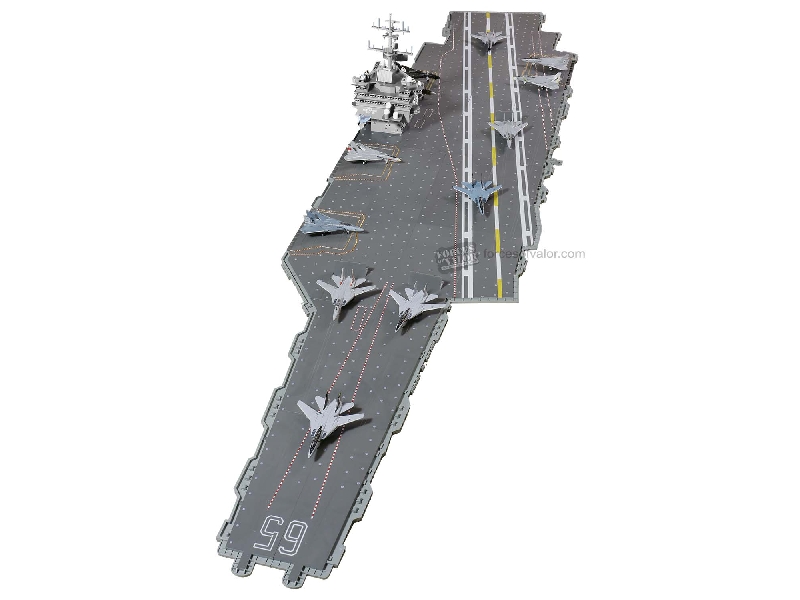 Cvn-65 Deck, Section #i Deck + F-14b Vf-84 "jolly Roger"