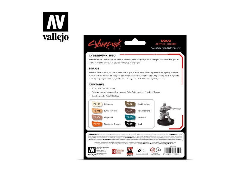 Cyberpunk Red Solo Paint Set