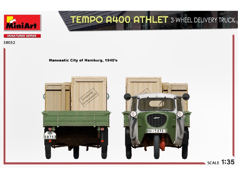 Tempo A400 Athlet 3-wheel Delivery Truck