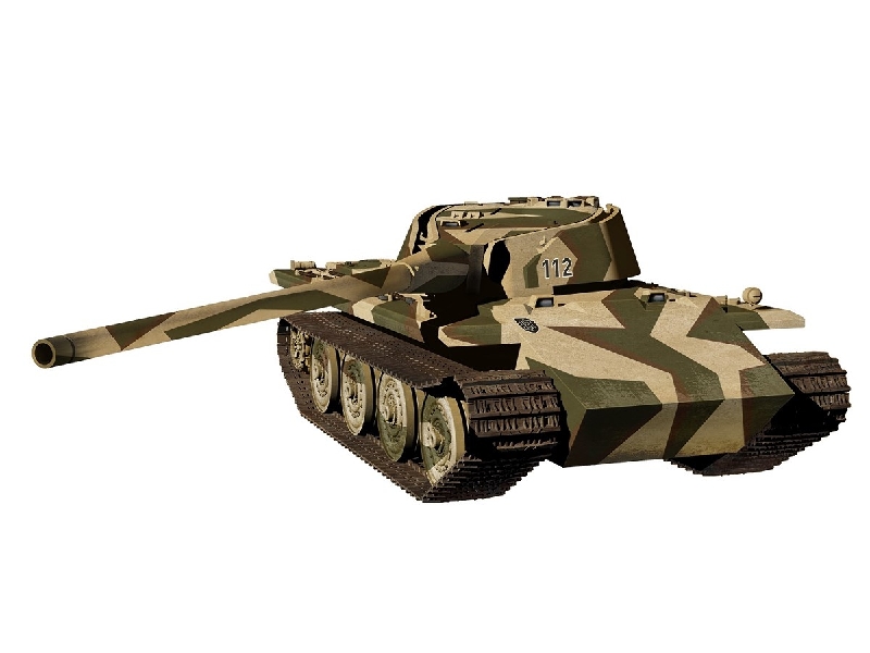 Fist Of War German E60 Ausf.D 12.8cm Tank With Side Armor