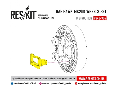 Bae Hawk Mk200 Wheels Set