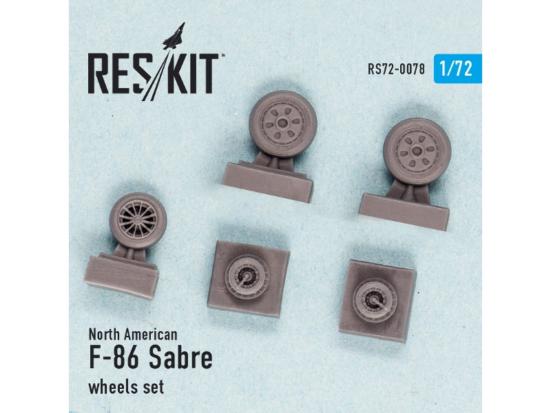 North American F-86 Sabre Wheels Set