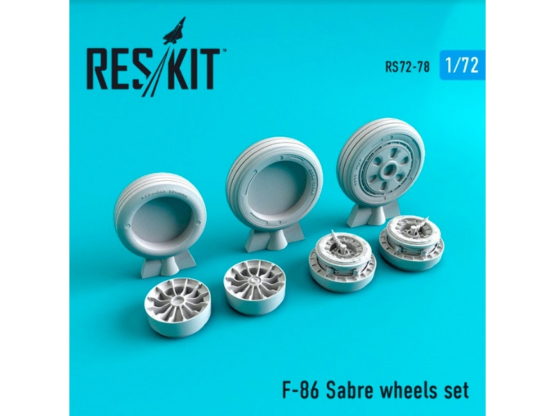 North American F-86 Sabre Wheels Set