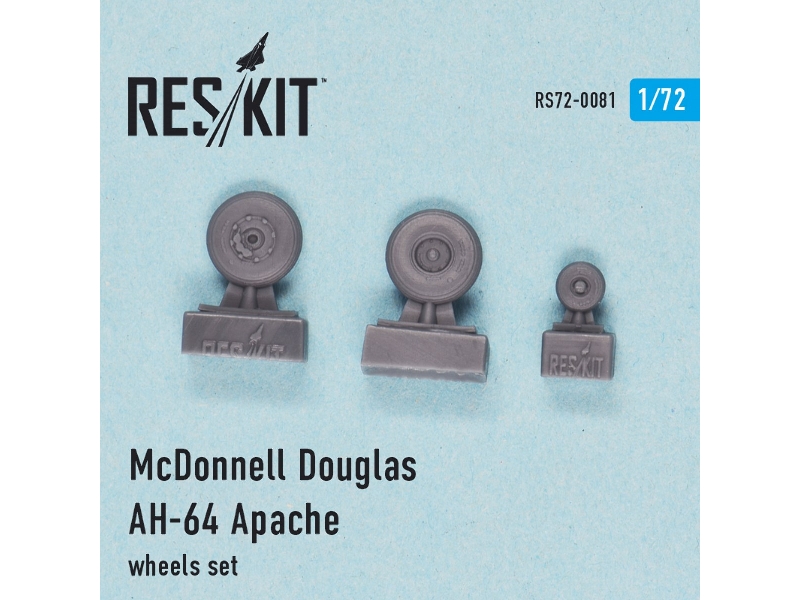 Mcdonnell Douglas Ah-64 Apache Wheels Set
