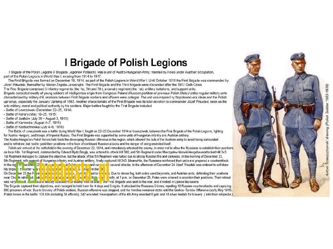 Officer of the I Brigade 1914 - Polish Legions in World War I