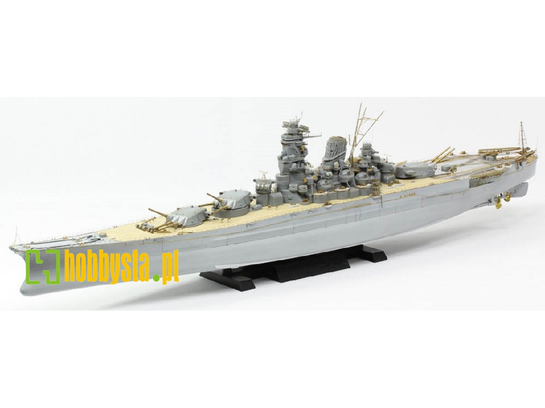 Ijn Musashi 1944 Advanced Detail Up Set (Hinoki Tone Stained Deck)