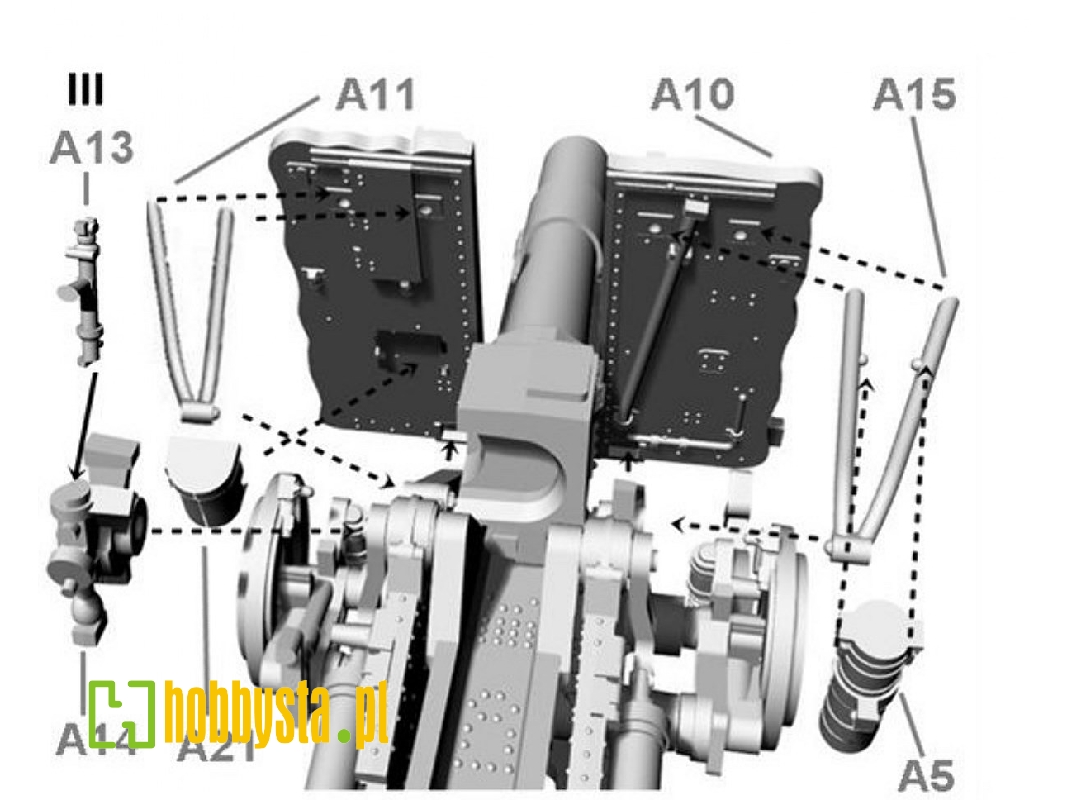 German heavy infantry gun 15 cm sIG33 for mechanical traction