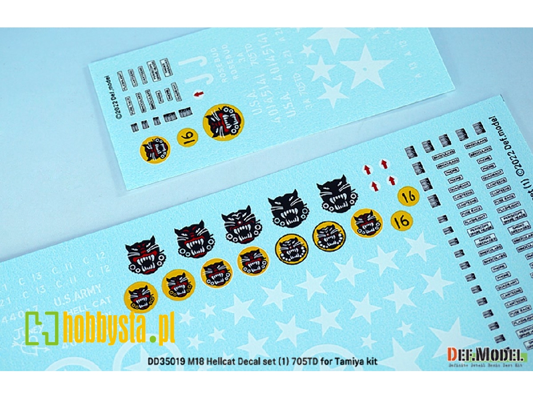 Wwii Us M18 Hellcat 705td Set