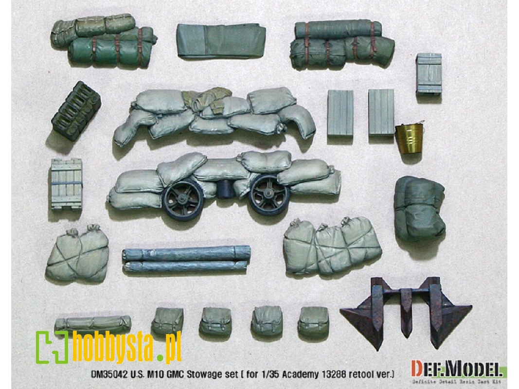 Us M10 Stowage Set ( For 1/35 Academy 13288 Retool Ver.)