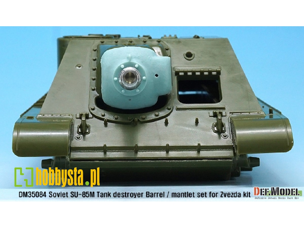 Soviet Su-85m Tank Destroyer Barrel / Mantlet Set (For Zvezda Su-100 Kit)