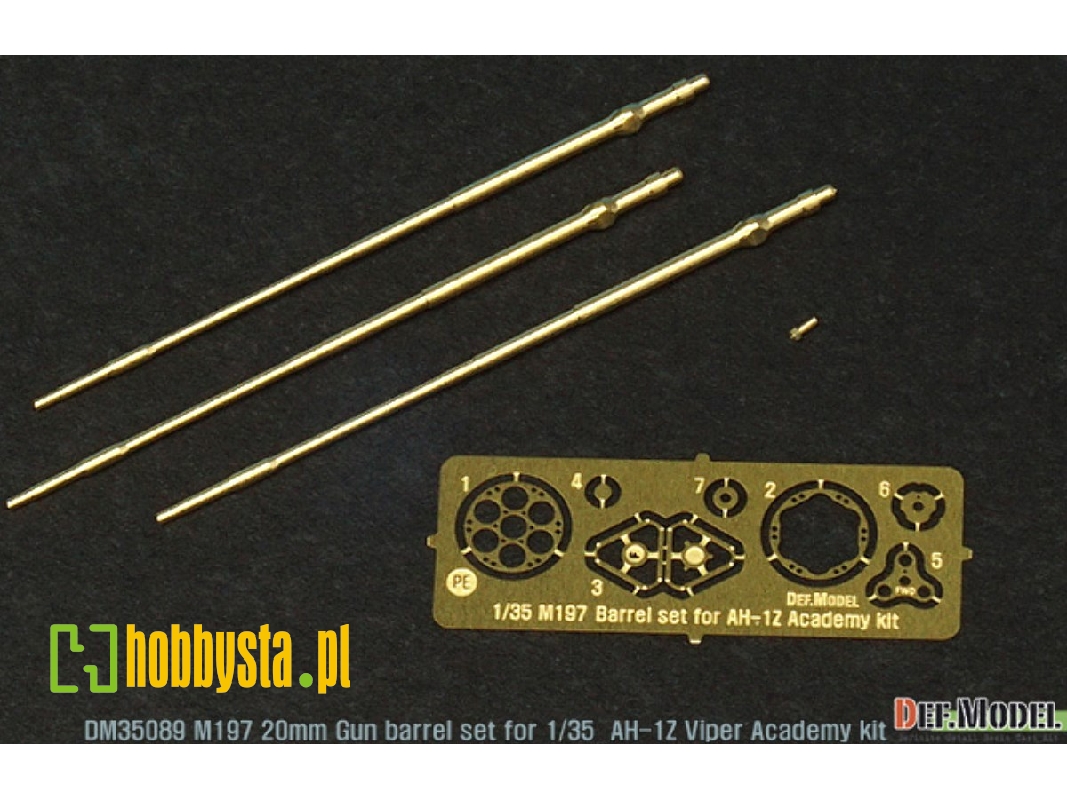 Usmc M197 20mm Gun Barrel Set (For 1/35 Ah-1z Academy Kit)