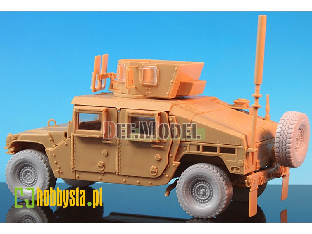 Hmmwv Bfgr Sagged Wheel Set(For Academy 1/35 M1151, Bronco M1114 Kit)