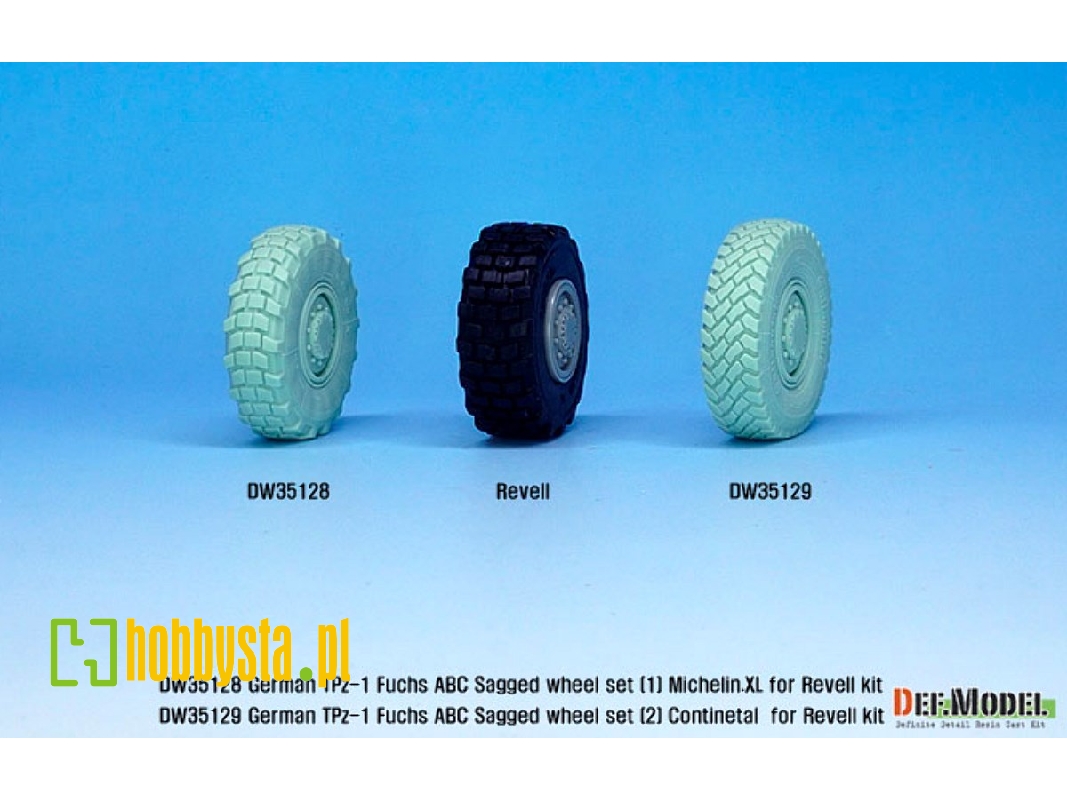 German Tpz-1 Fuchs Abc Sagged Wheel Set 2 Continetal Hcs