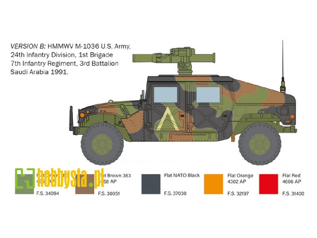 HMMWV M1036 TOW Carrier