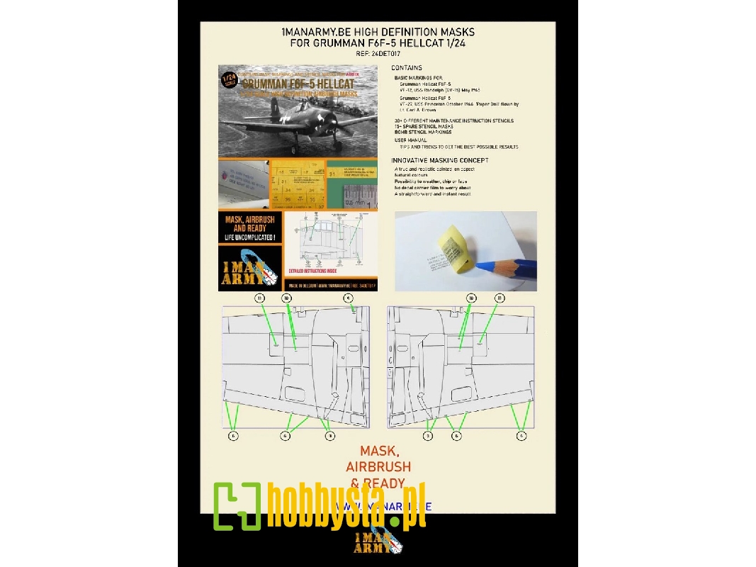 Grumman F6f-5 Hellcat (Airfix)