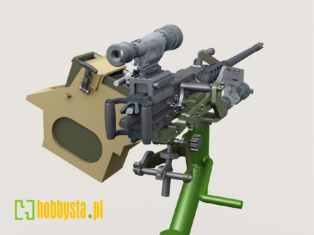 M2a1 Qcb Hmg On Pedestal Mount For Hmmwv And Gun Trucks (Short Version)