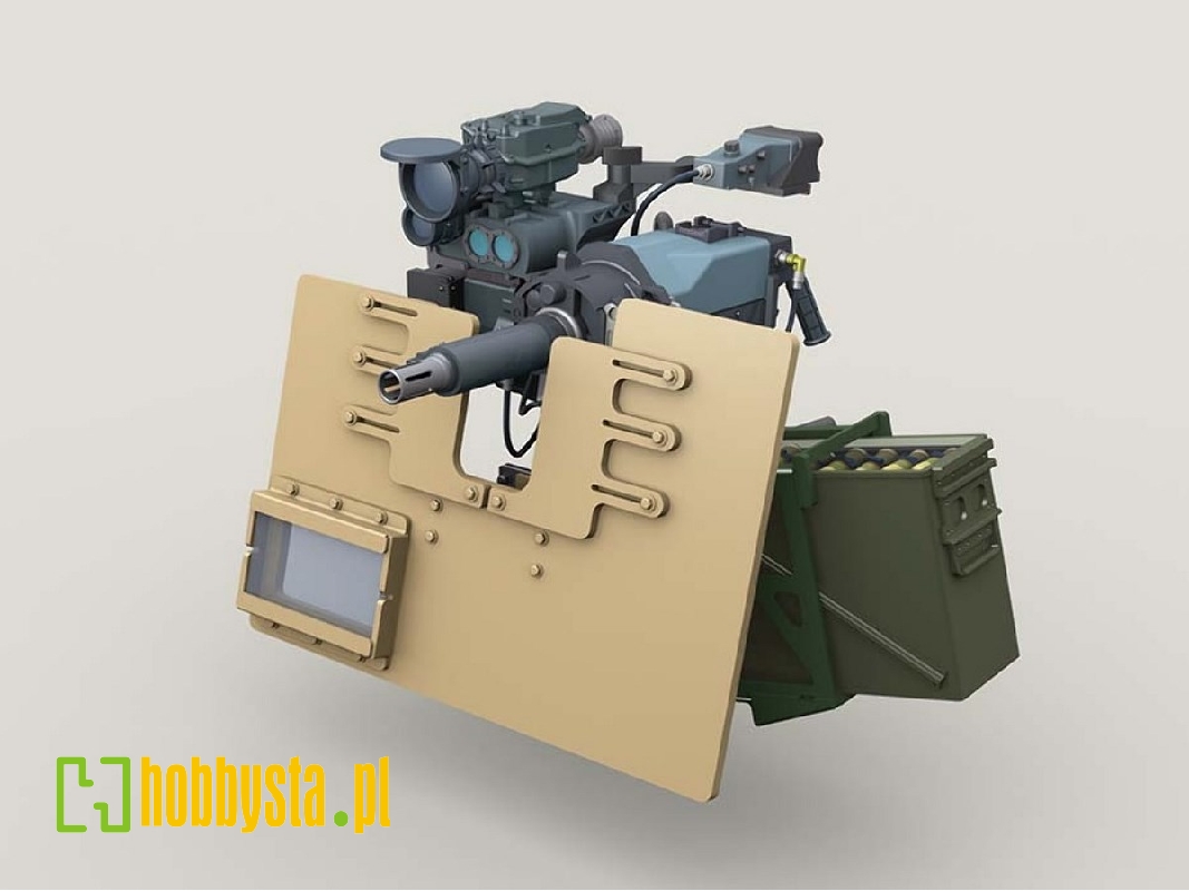 Mk47 40mm Agl W An/Pwg-1 Sight, On Sag Shield Mount (Window Version)