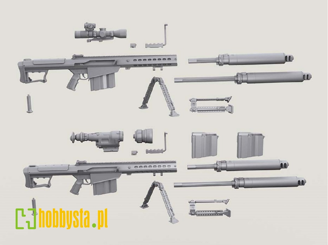 Barrett M107 Sniper Rifle W/Qdl Supressor Set (Incl' 2 Bodies)