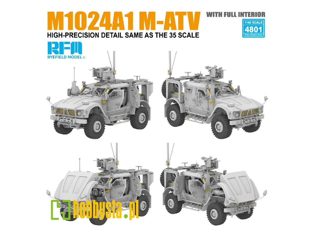 M1240a1 M-atv - Mrap All Terrain Vehicle (With Full Interior)