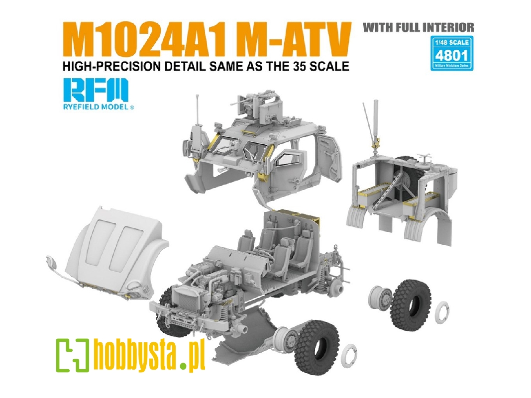 M1240a1 M-atv - Mrap All Terrain Vehicle (With Full Interior)
